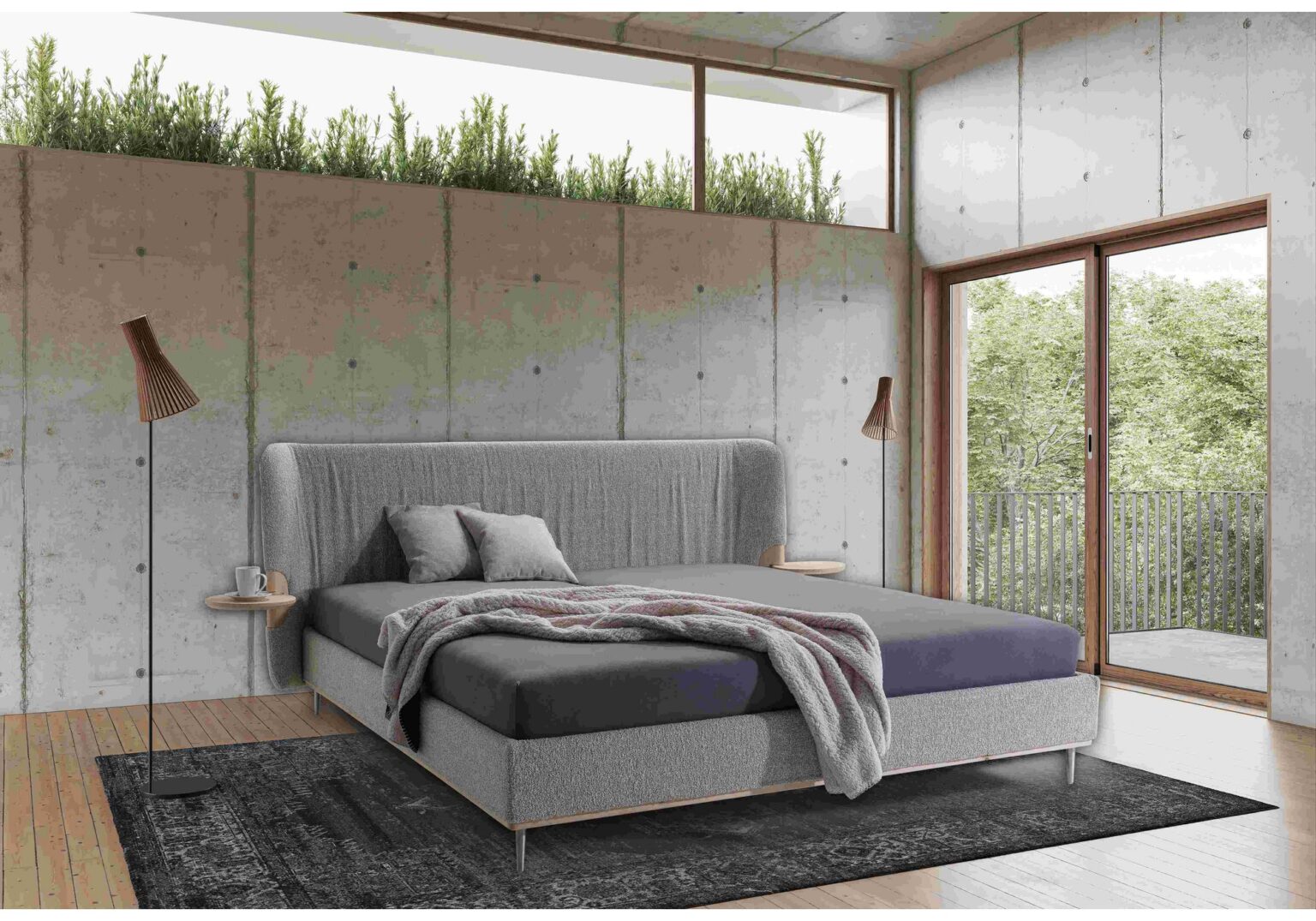 Luna Design Massivholzbett MEZZALUNA - Betten Kraft